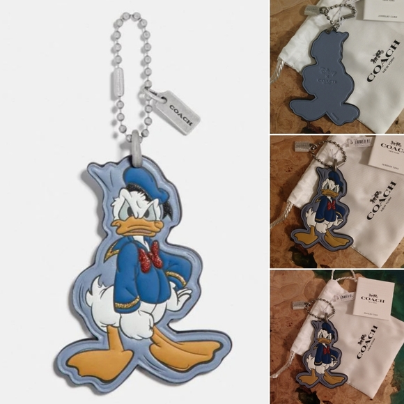 Coach | Accessories | Disney X Coach Bag Charm With Donald Duck Nwt ...